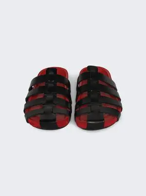 JUDE Dusty Flat Fisherman Sandals - Red