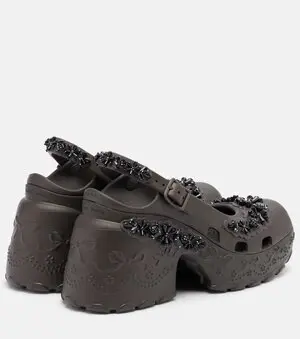 Simone Rocha Embellished Slingback Pumps - Brown
