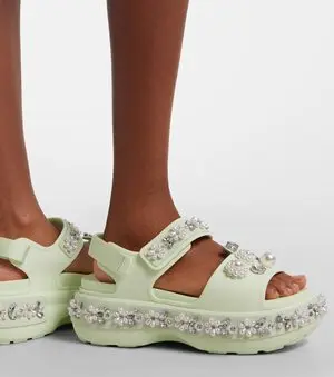 Simone Rocha X Crocs Embellished Platform Sandals