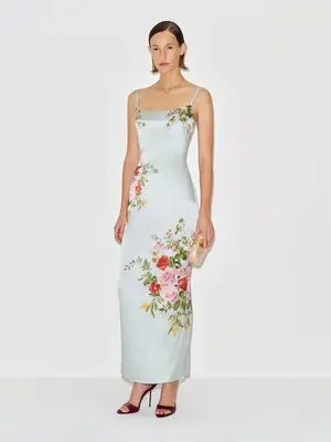 REFORMATION Caitlin Silk Maxi Dress - Multi
