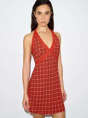 REFORMATION Wrenley Mini Dress - Red