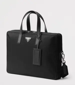 Prada Re-nylon And Saffiano Leather Briefcase
