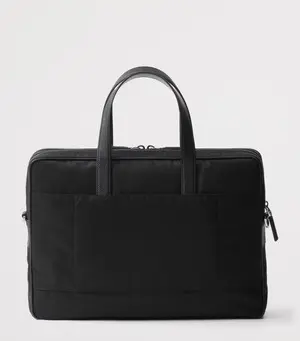 Prada Re-nylon And Saffiano Leather Briefcase