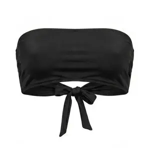 YESUDARE Bali Strapless Bandeau Bikini Top - Black