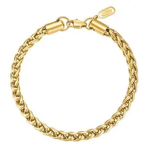 KENNETT WATCHES & ACCESSORIES Kennett 5mm Wheat Chain Bracelet - Gold