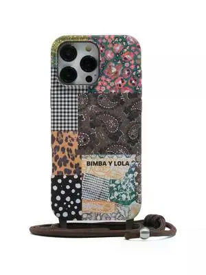 Bimba Y Lola Patchwork-print Iphone 16 Pro Max Phone Case