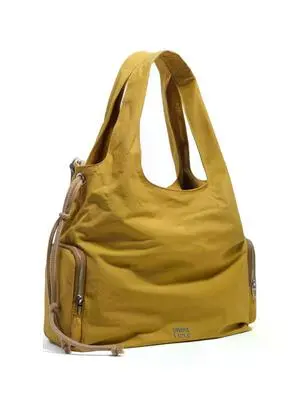 Bimba Y Lola Large Paper Pocket Shoulder Bag - Yellow