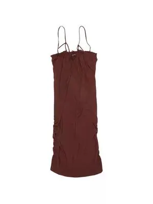 Bimba Y Lola Crinkled Effect Ruched Dress
