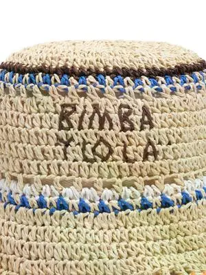 Bimba Y Lola Crochet Knit Logo Embroidered Bucket Hat