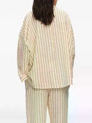 Bimba Y Lola Striped Cotton Blend Shirt