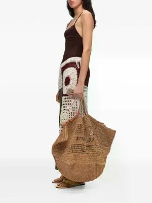 Bimba Y Lola Raffia-effect Tote Bag