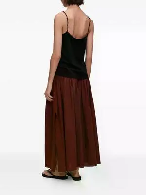 Bimba Y Lola Smocked Gathered Skirt