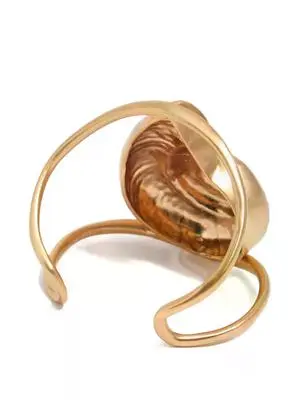 Bimba Y Lola Shell-motif Hammered Cuff Bracelet
