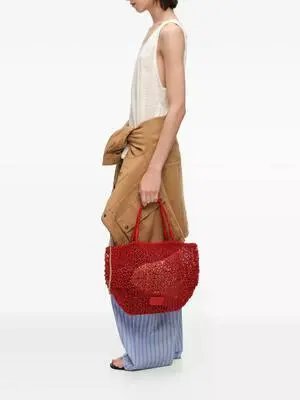 Bimba Y Lola Medium Crochet-leather Shoulder Bag