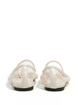 Bimba Y Lola Embellished Mesh Ballet Flats