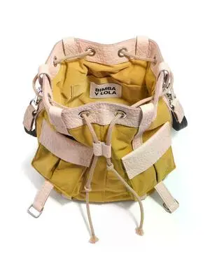Bimba Y Lola Small Grained Leather Bucket Bag