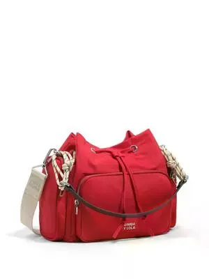 Bimba Y Lola Medium Pocket Bucket Bag - Red