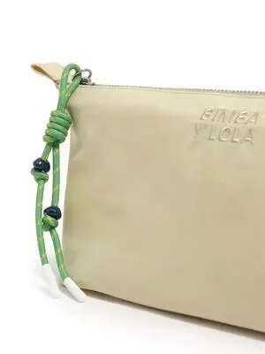 Bimba Y Lola Logo Embroidered Make-up Bag - Neutrals