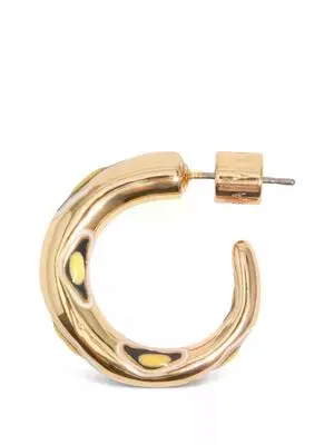 Bimba Y Lola Enamel Hoop Earrings