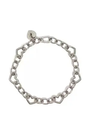 Bimba Y Lola Heart-chain Necklace - Silver