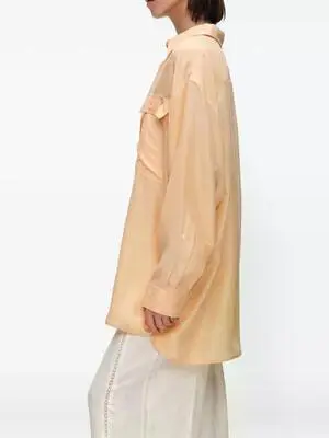 Bimba Y Lola Silk Shirt With Flap Pockets