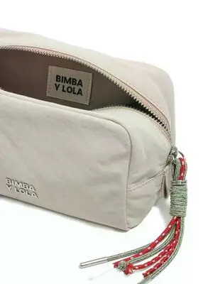 Bimba Y Lola Logo Plaque Knotted Puller Make-up Bag