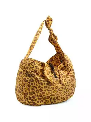 Bimba Y Lola Leopard Print Shoulder Bag - Yellow