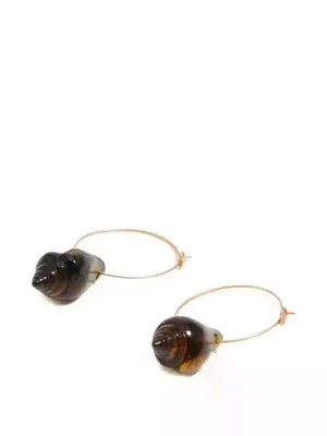 Bimba Y Lola Seashell Hoop Earrings