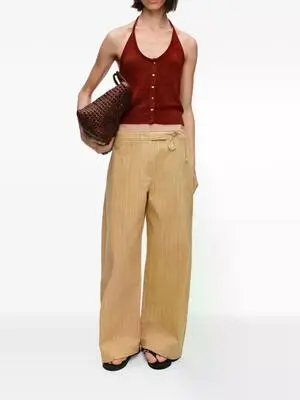 Bimba Y Lola Striped Barrel Trousers