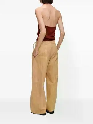 Bimba Y Lola Striped Barrel Trousers