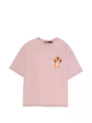 Bimba Y Lola Dog Print Cotton T-shirt