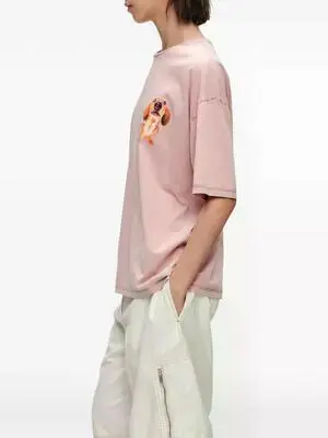 Bimba Y Lola Dog Print Cotton T-shirt