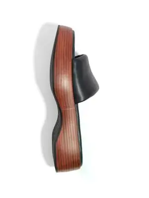 Bimba Y Lola Leather Platform Sandals