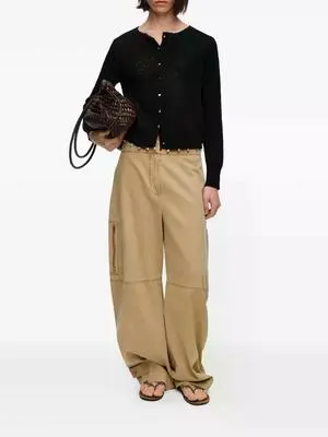 Bimba Y Lola Embellished Open-knit Cardigan