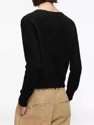 Bimba Y Lola Embellished Open-knit Cardigan