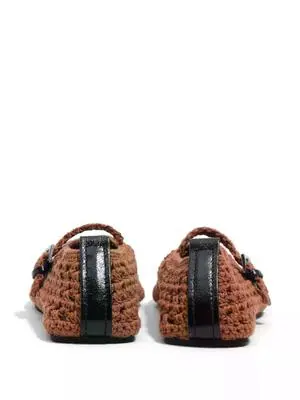 Bimba Y Lola Crochet Knit Ballet Flats