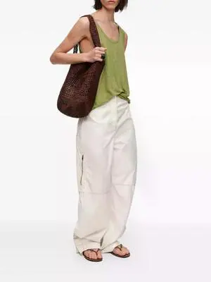 Bimba Y Lola Slub-texture Raw-cut Top