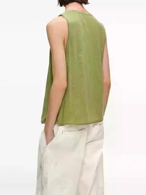 Bimba Y Lola Slub-texture Raw-cut Top