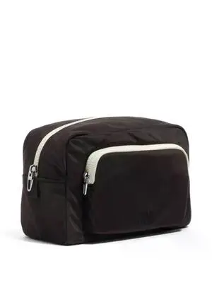 Bimba Y Lola Logo Embroidered Zip-up Bag - Brown