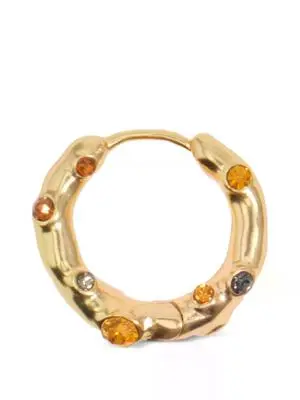 Bimba Y Lola Crystal Embellished Hoop Earrings