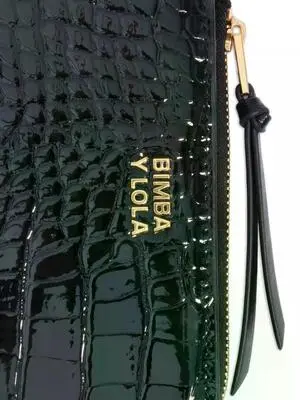 Bimba Y Lola Croc-effect Patent Wallet
