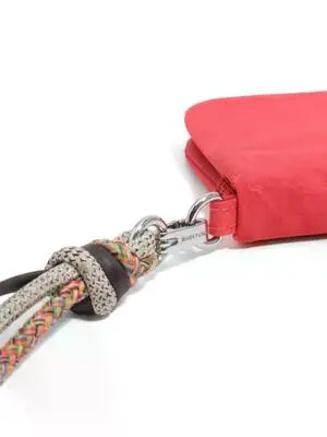 Bimba Y Lola Logo-plaque Braided-strap Wallet - Red