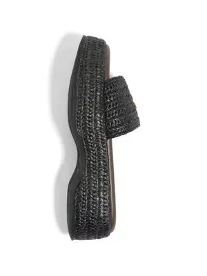 Bimba Y Lola Raffia Platform Sandals