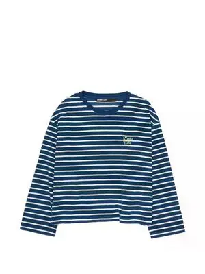 Bimba Y Lola Striped Long-sleeved T-shirt - Blue