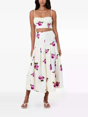 NICHOLAS Yulia Floral-print Spaghetti Strap Top