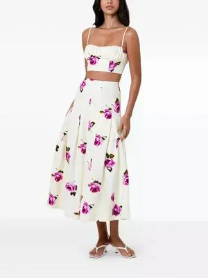 NICHOLAS Yulia Floral-print Spaghetti Strap Top