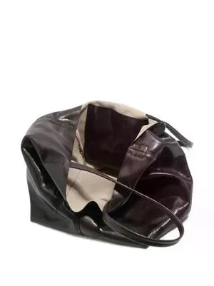 Bimba Y Lola Large Leather Shopper Bag With Embossed Logo