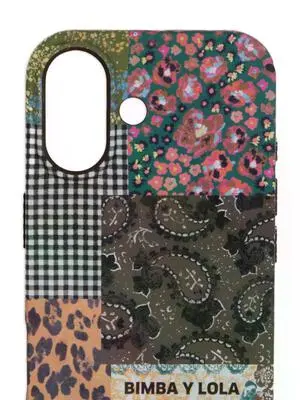 Bimba Y Lola Patchwork-print Iphone 16 Phone Case