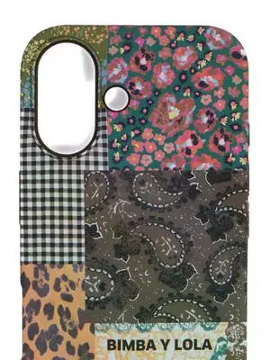 Bimba Y Lola Patchwork-print Iphone 16 Phone Case