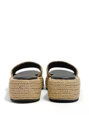 Bimba Y Lola Woven Platform Sandals